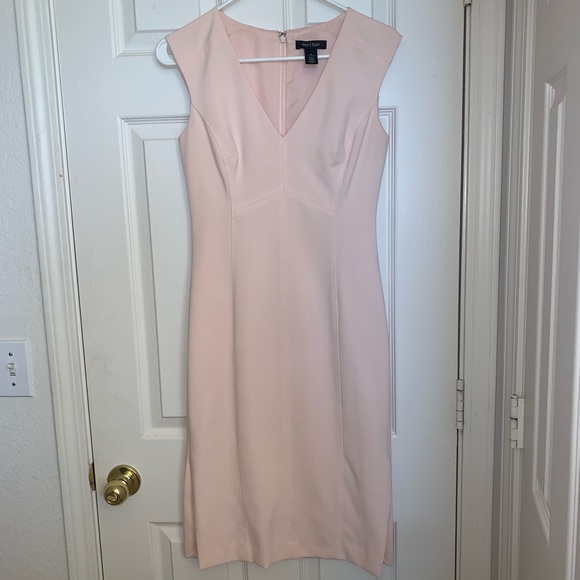 White House Black Market | Dresses | Whbm Light Pink Midi Dress 0 ...